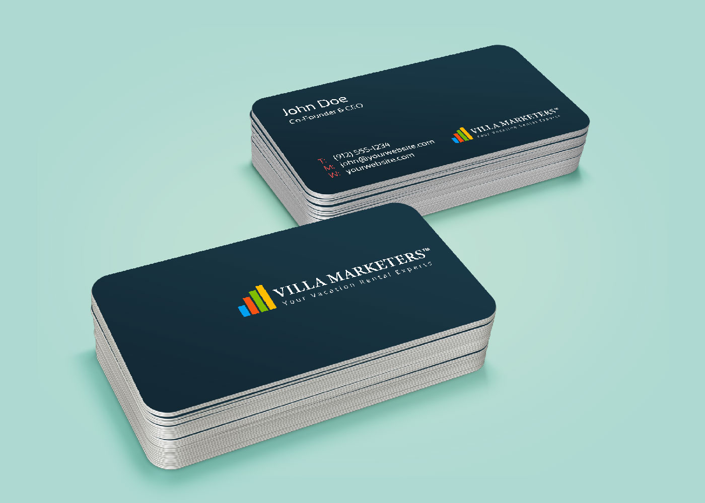 Best Vacation Rental Business Cards Designed by Experts | Villa Marketers